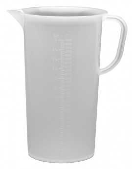 Bel-Art 28993-0000 Tall Form Graduated Pitcher, 3000 ml