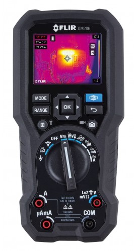 FLIR DM286 Industrial Thermal Imaging Multimeter with IGM, 160 x 120 ...