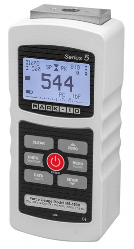 Mark-10 M5-1000 Series 5 Advanced Digital Force Gauge, 1000 x 0.5 lbF
