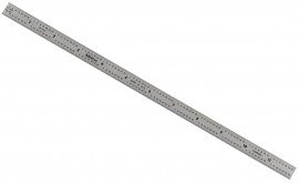 Mitutoyo 182-225 Series 182 Fully-Flexible Steel Ruler, 12" x 300 mm