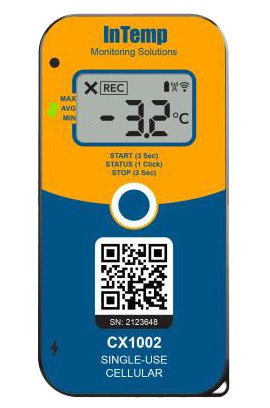 Onset InTemp CX1002 Single-Use Cellular Temperature Data Logger, -68 to ...