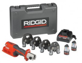 RIDGID RP 241 Compact Press Tool Kit with ½ to 1¼" ProPress jaws